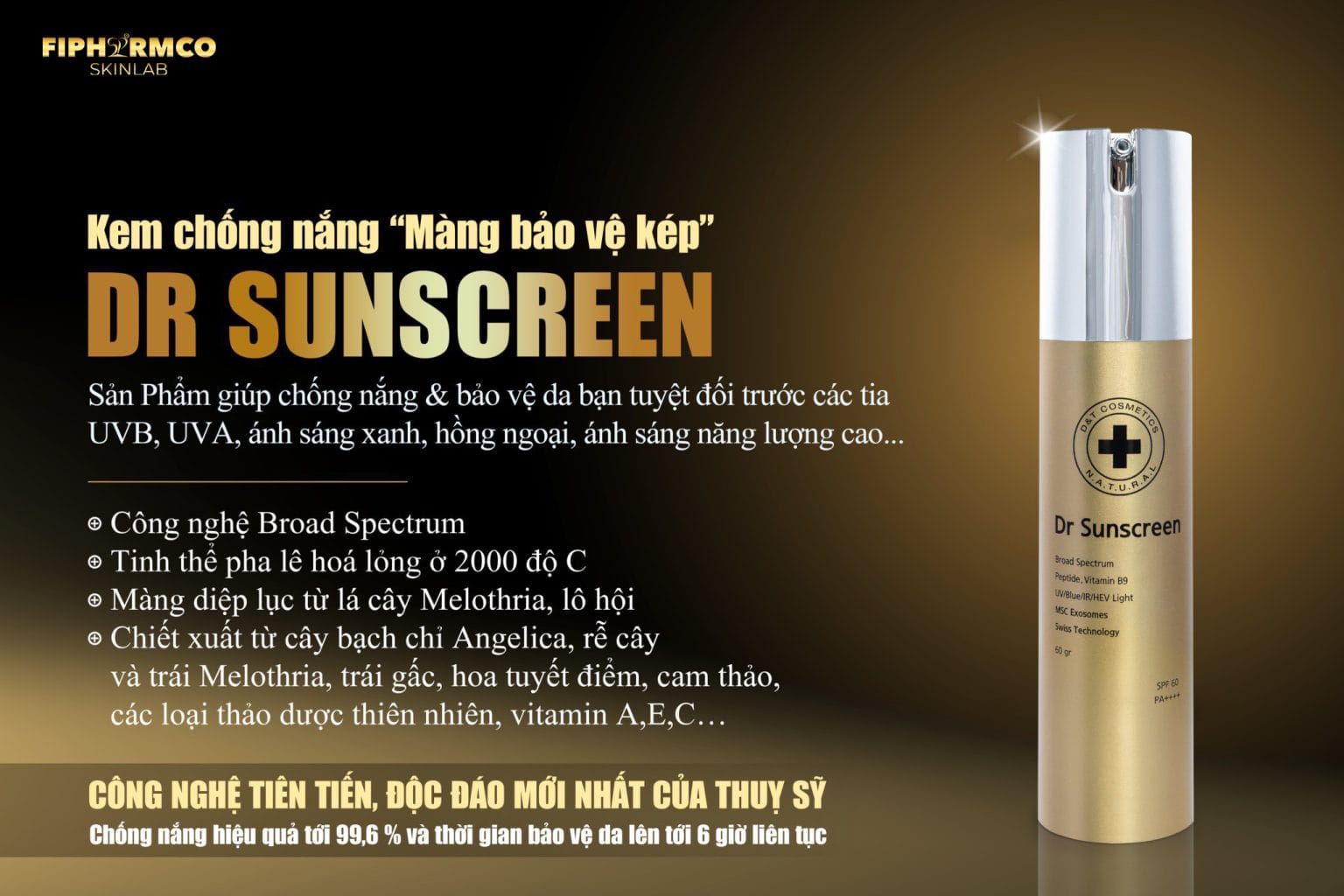 Kem Chống Nắng Dr Sunscreen SPF 60 - Dược Phẩm 5 Phát
